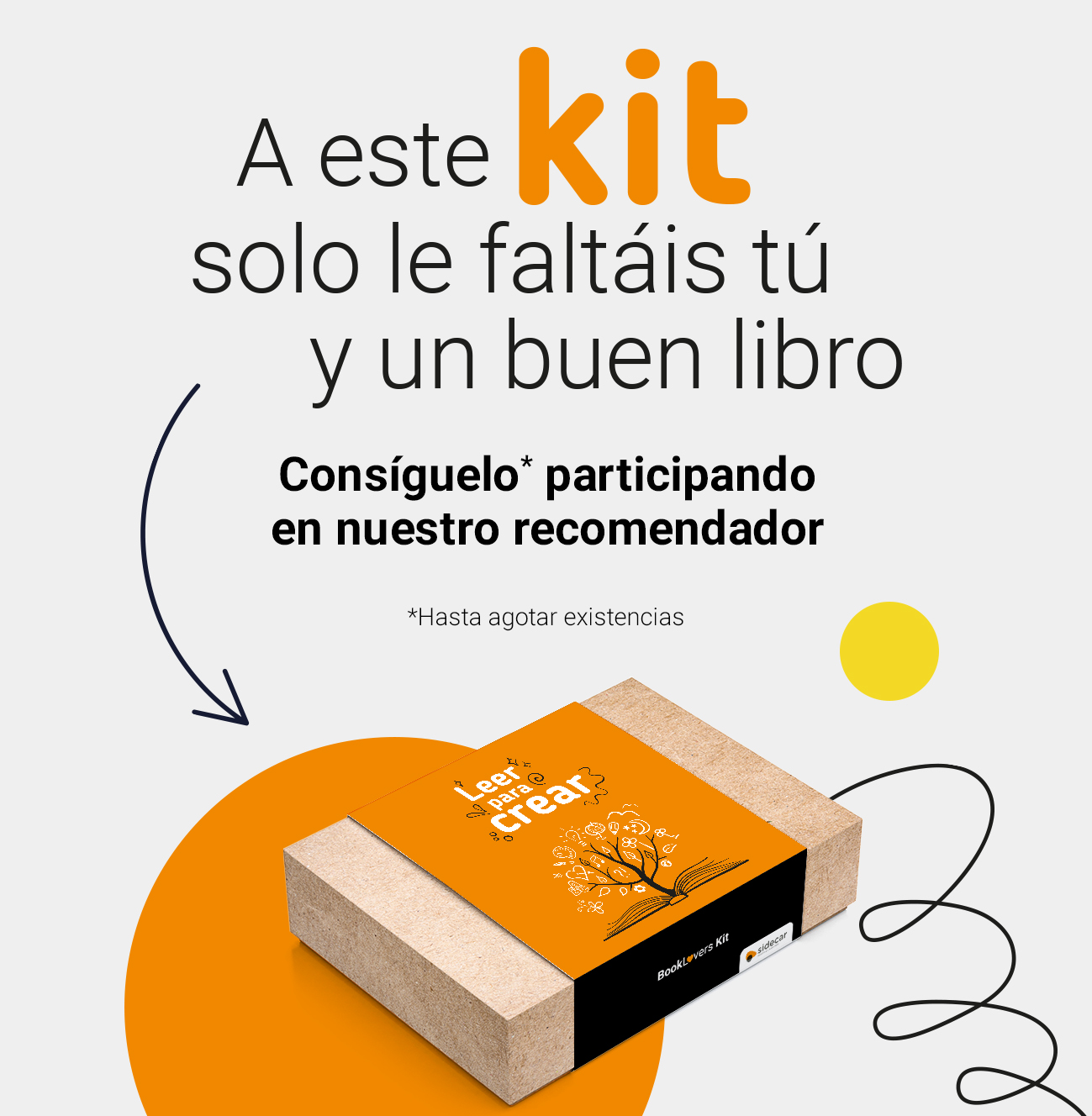 A este regalo solo le faltáis tú y un buen libro